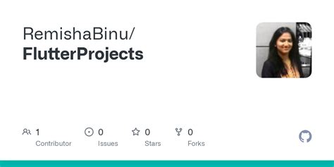 Github Remishabinuflutterprojects