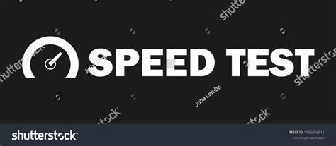 Speed Test Design Template Vector Emblem Stock Vector Royalty Free