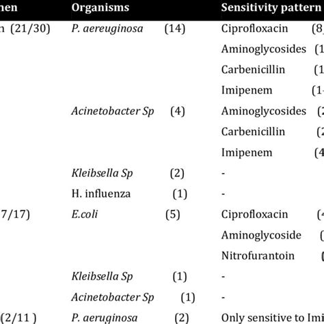 Antibiogram Of The Isolates Download Table
