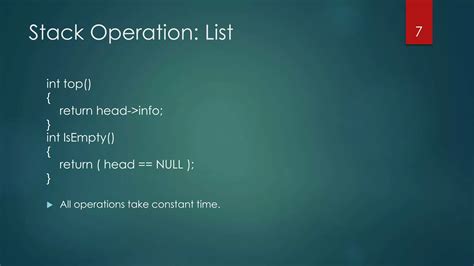 Data Structures Lecture 9 Stack And Queue Using Linked List Pptx