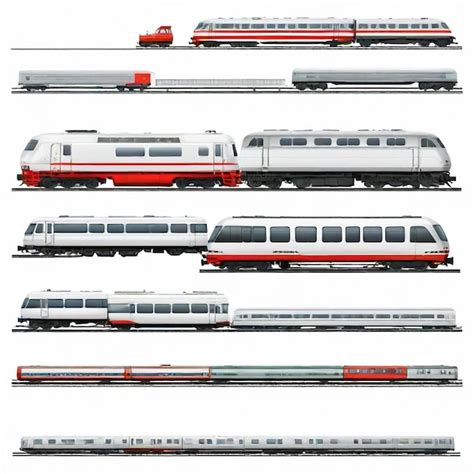 Premium Vector A Model Of A Train With A Red Stripe On The Front