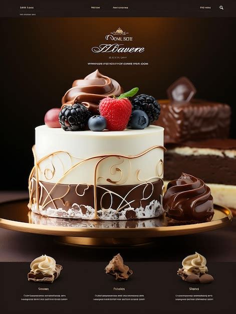 Premium Photo Luxurious Web Layout With Custom Designs For Different