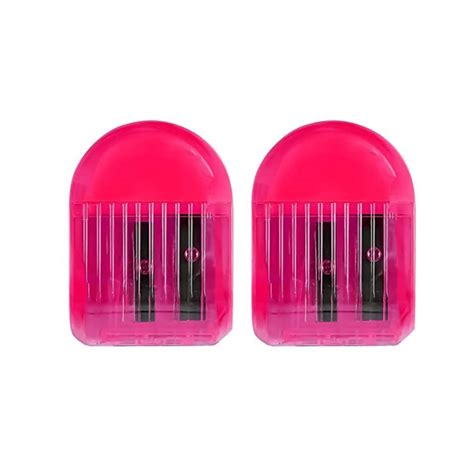 Doms Double Hole Neon Colored Pencil Sharpeners Pack Of 2 Scooboo Doms
