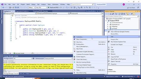 Perform Crud Operations Of Employee Form In Aspnet Core Mvc