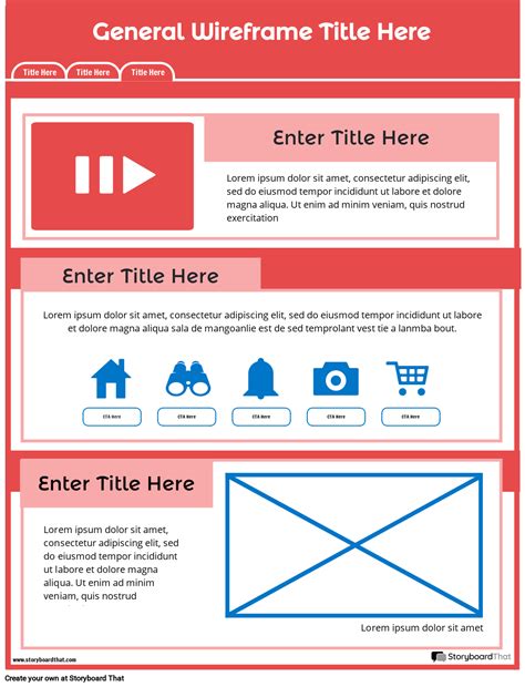 Wireframe Outline Examples
