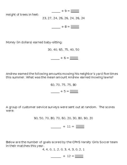 Mean Median Mode Range Riddle Activity Worksheet Joke TPT
