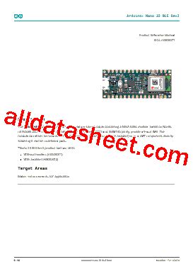ABX Datasheet PDF Arduino