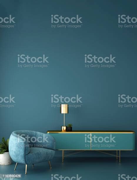 현대 개념 디자인 3d 일러스트레이션 3d 렌더링의 거실 또는 리셉션을위한 인테리어 디자인 벽에 대한 스톡 사진 및 기타 이미지 Istock