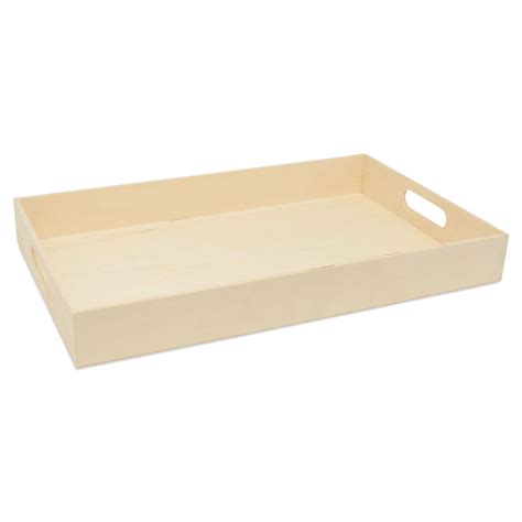 Unfinished Wood Nesting Trays With Handles And Without Handles 6 Set