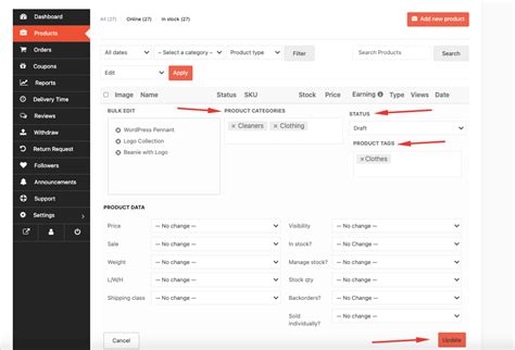 Adding Products Dgtally