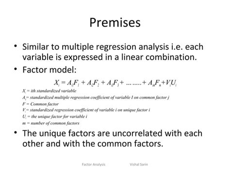Factor Analysis Ppt