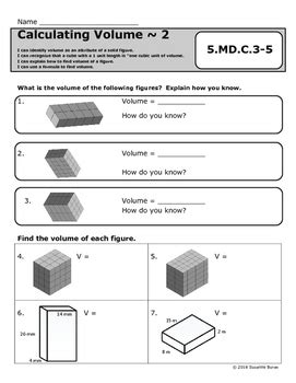 Calculating Volume By Suzanne S Classroom TPT