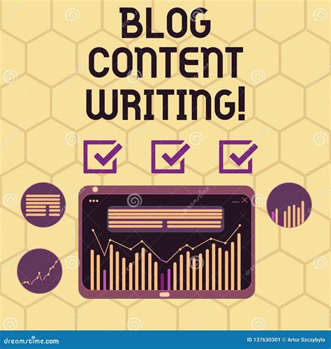 Conceptual Hand Writing Showing Blog Content Writing Business Photo Text Online Writing Which