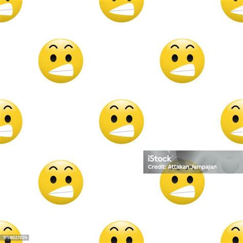 노란 머리 이모티콘 아이콘은 얼굴 표정 흰색 배경에 매끄러운 패턴입니다 감정에 대한 스톡 벡터 아트 및 기타 이미지 감정 개념 개념과 주제 Istock