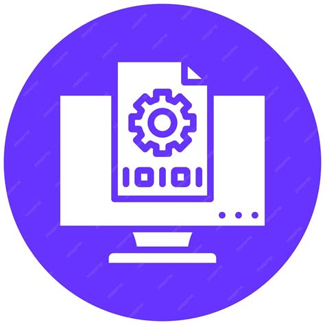 Premium Vector Vector Design Code Compiler Icon Style