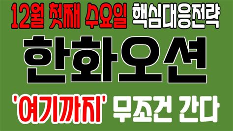 주식 한화오션 한화오션 주가전망 목표가를 향한 승부욕이 높아집니다 Youtube