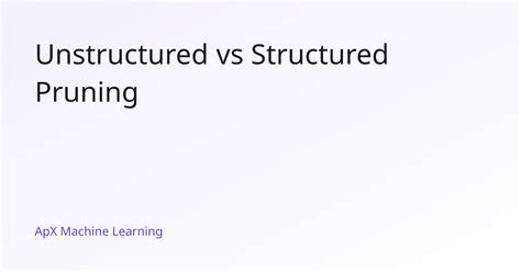 Unstructured Vs Structured Pruning