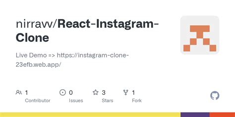 GitHub Nirravv React Instagram Clone Live Demo Https Instagram Clone Efb Web App