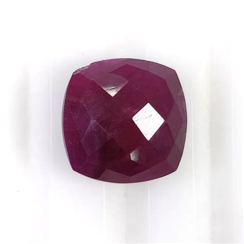 Red Ruby Gemstone Checker Cut 990cts Natural Untreated Etsy