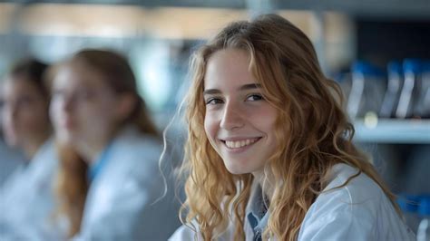 Collaborative Review And Experimentation In A Genetics Lab Concept Genetic Modification Dna