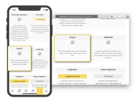 Javascript Stripping Option
