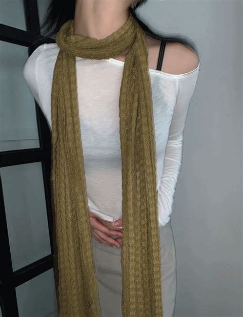 더에펠 바티 레이스 롱 머플러 스카프 3color 위시버킷