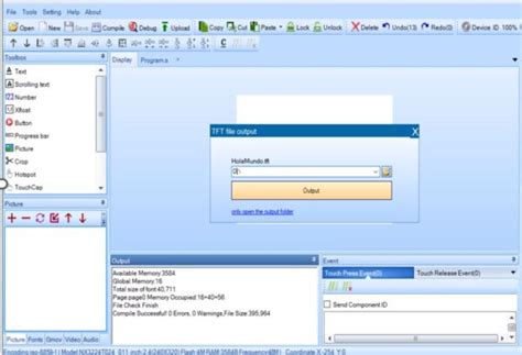 Esp32 Display Tft Nextion Proyecto Correcaminos