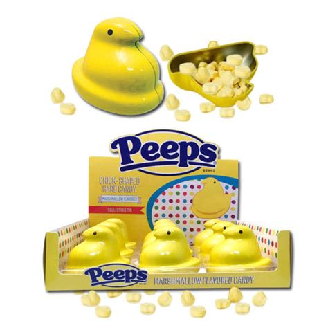 Peeps Chicks Tin With Candy 9 Count Blair Candy Company