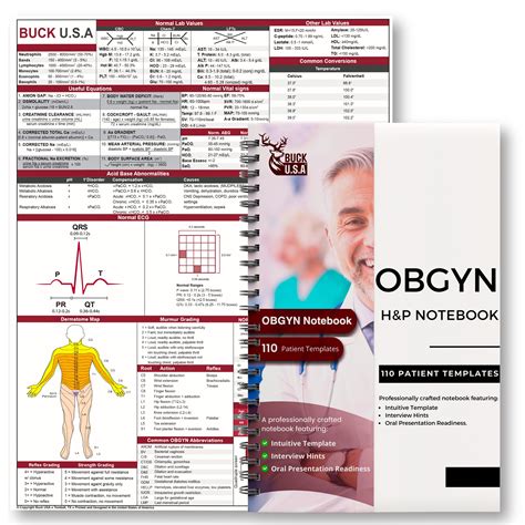 Obgyn Handp Notebook 110 Perforated Medical History And Physical Templates