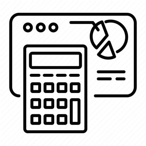 Data Calculation Computation Estimation Budgeting Analysis Icon