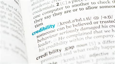 Do You Have Credibility