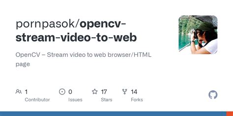 Github Pornpasokopencv Stream Video To Web Opencv Stream Video To Web Browserhtml Page