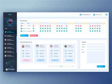 Beyondsoft Attendance System Interface Attendance App Ui Design App