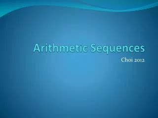 PPT Arithmetic Sequences PowerPoint Presentation Free Download ID 6832452