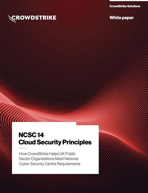 Ncsc 14 Cloud Security Principles White Paper