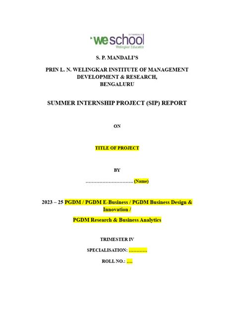 Sip Formats For Report Pdf Risk Insurance