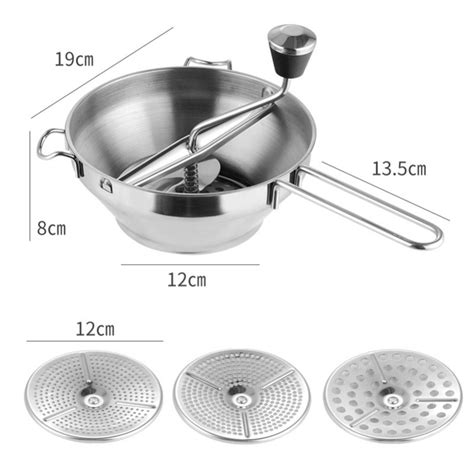 Badu Bg Креативна машина за картофи от тиква с три сменяеми диска Блендер за зеленчуци Мелничка