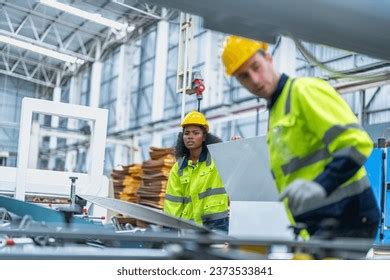 Male Female Technician Engineers Checking Process Stock Photo 2368172031 Shutterstock