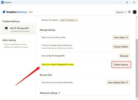 How To Delete Pc Backups In Dropbox On Windows 11 Geek Rewind
