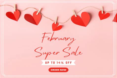 Happy Valentines Day Offer Template Postermywall
