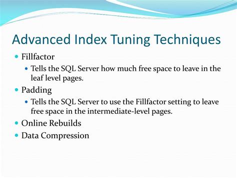 ppt sql server indexing for the client developer powerpoint