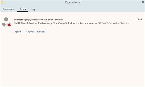 Unable To Download Message Mail EM Client