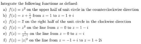 Solved Integrate The Following Functions As Defined A Chegg