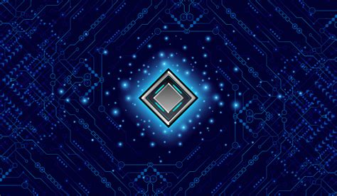 마더보드의 Cpu 칩중앙 컴퓨터 프로세서 Cpu 개념 양자 컴퓨터 대용량 데이터 처리 데이터베이스 개념 미래형 마이크로칩 프로세서 디지털 칩 가상현실에 대한 스톡 벡터 아트