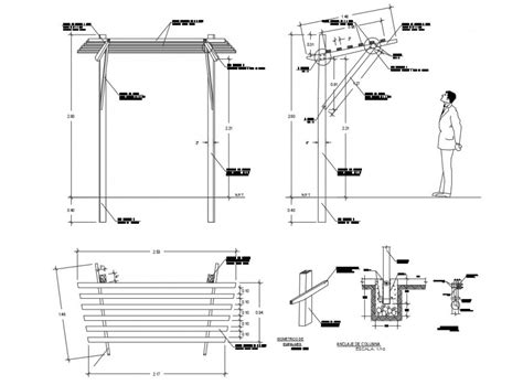 Shade Detail 2d View Cad Block Plan And Elevation Autocad File