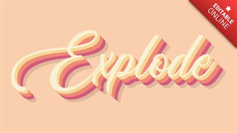 Explode Text Effect Generator TextStudio