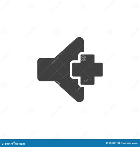 Volume Up Button Vector Icon Stock Vector Illustration Of Music