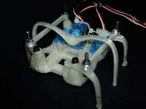 Hexapoduino Tiny Hexapod 3d Printed Arduino Controlled Use Arduino