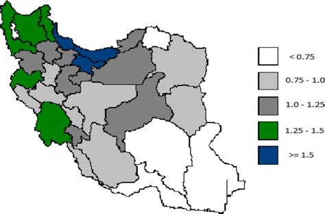 The Distribution Of The Obesity Prevalence Among Females In Iran In
