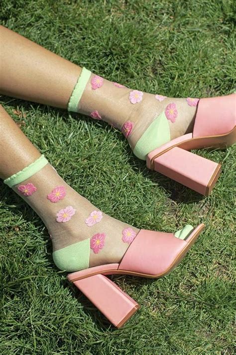 Sakura Sheer Socks Shopperboard